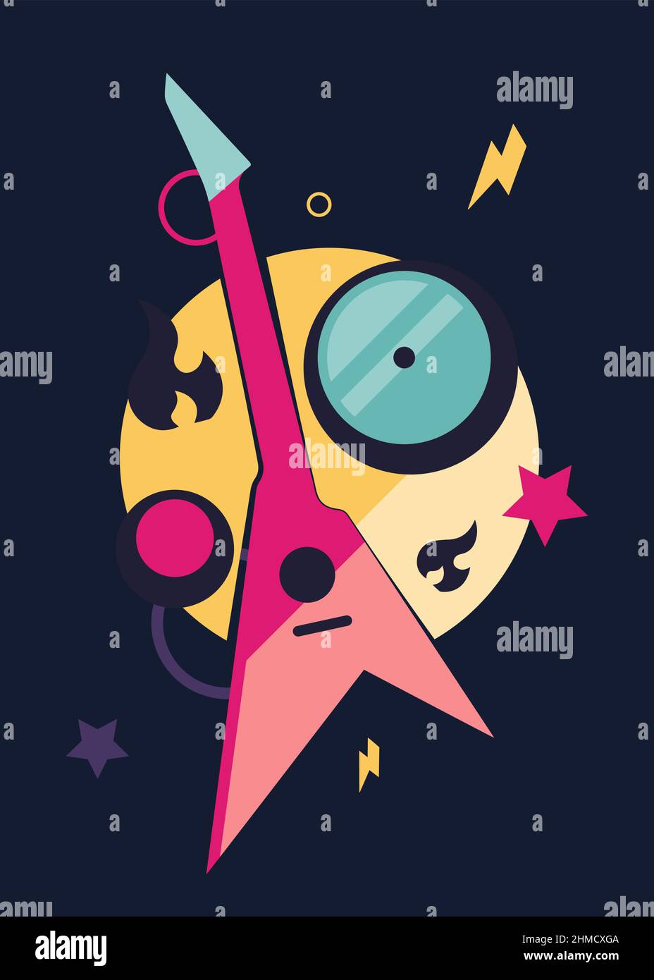 Poster design in retro Stock Vector Images - Alamy