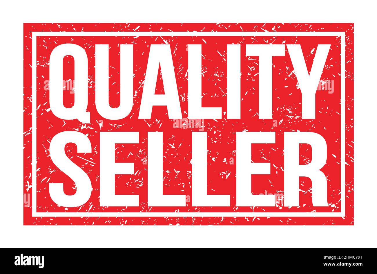 QUALITY SELLER, words written on red rectangle stamp sign Stock Photo ...