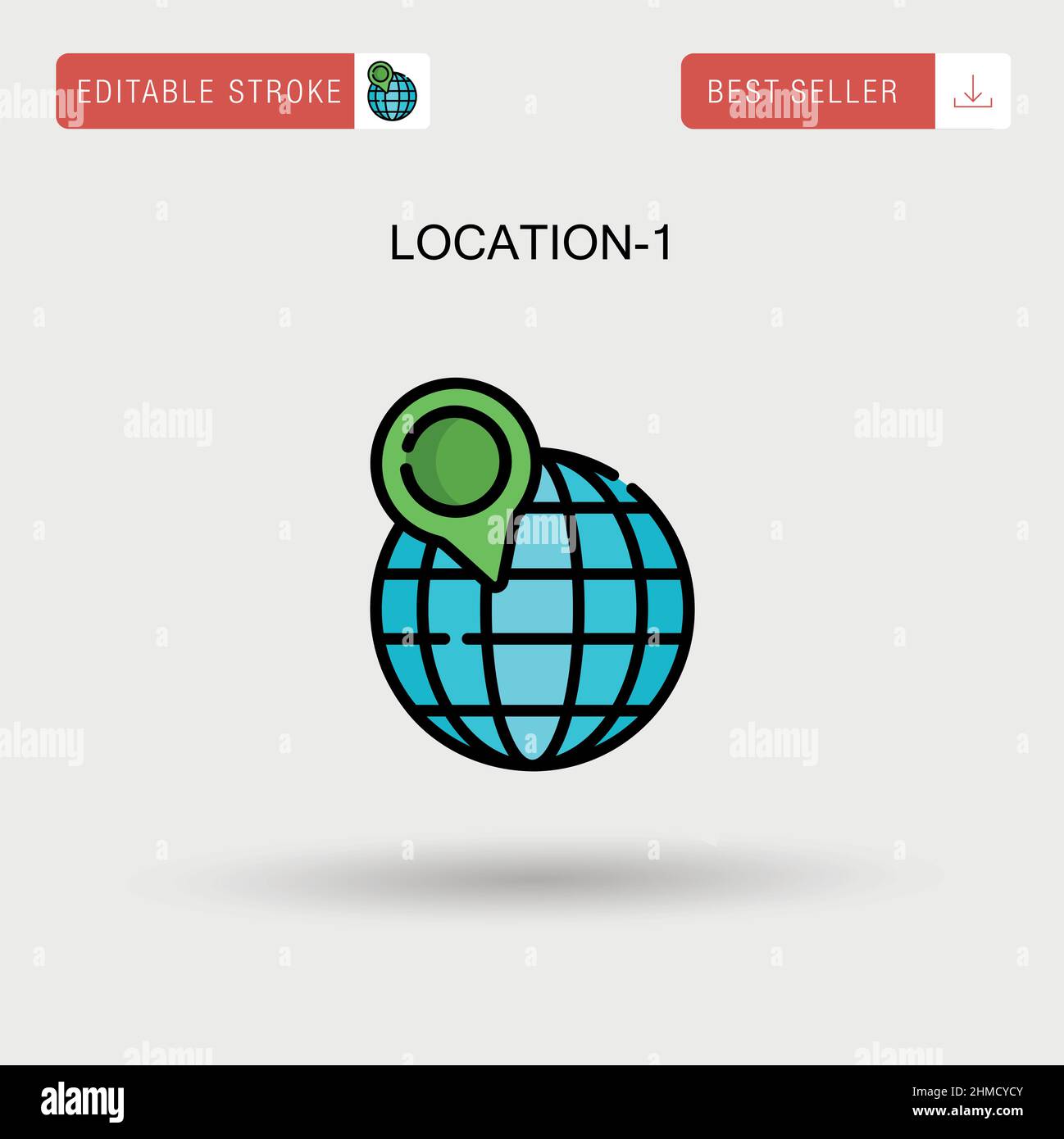 Location-1 Simple vector icon Stock Vector Image & Art - Alamy