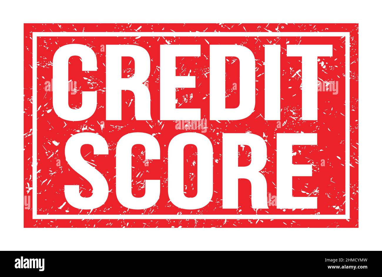 CREDIT SCORE, words written on red rectangle stamp sign Stock Photo - Alamy