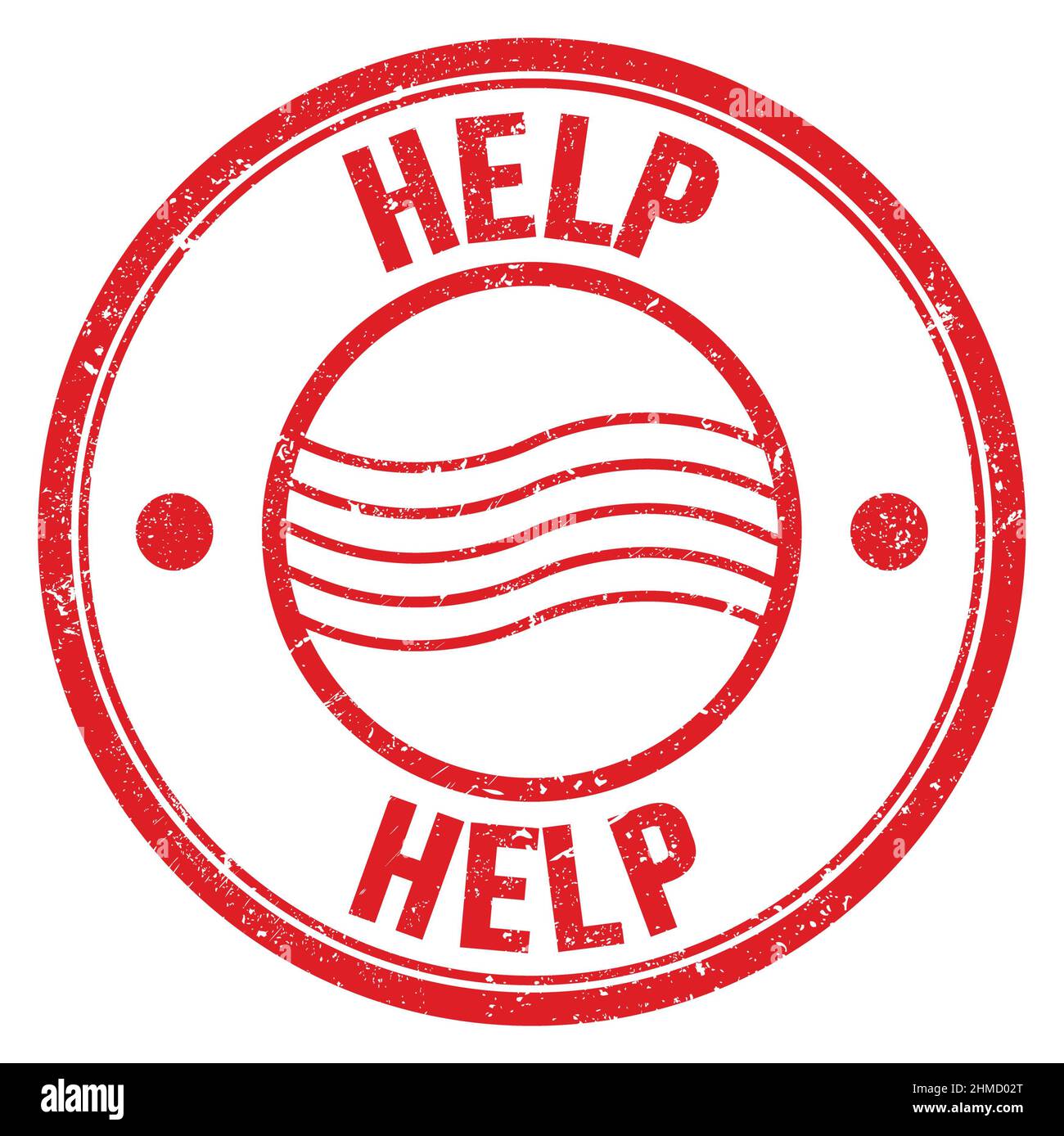 HELP word written on red round postal stamp sign Stock Photo - Alamy