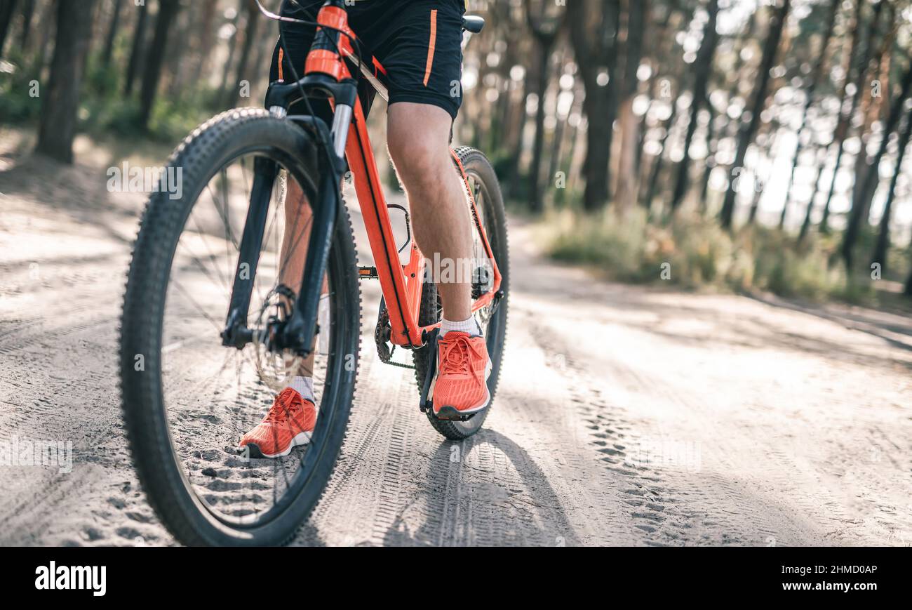 Mountain bicycle ride through forest hi-res stock photography and ...