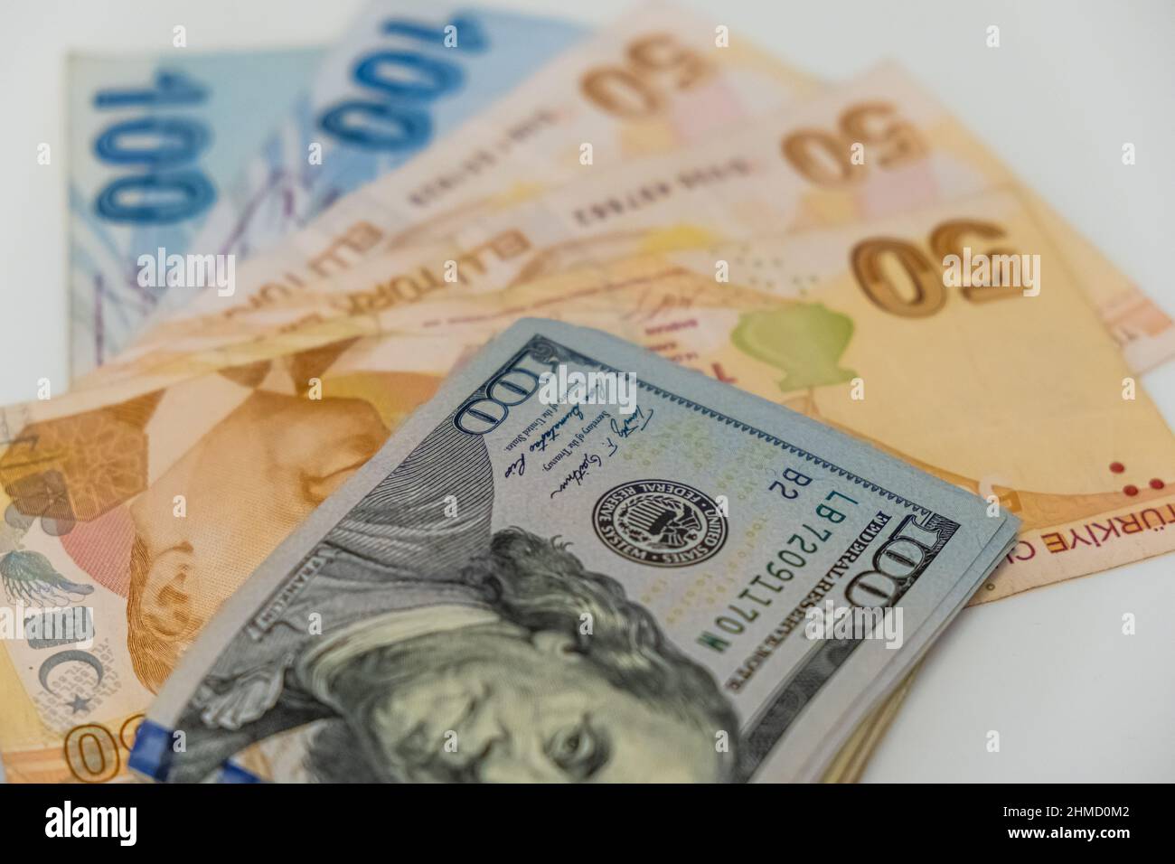 American dollar and turkish lira hi-res stock photography and images ...