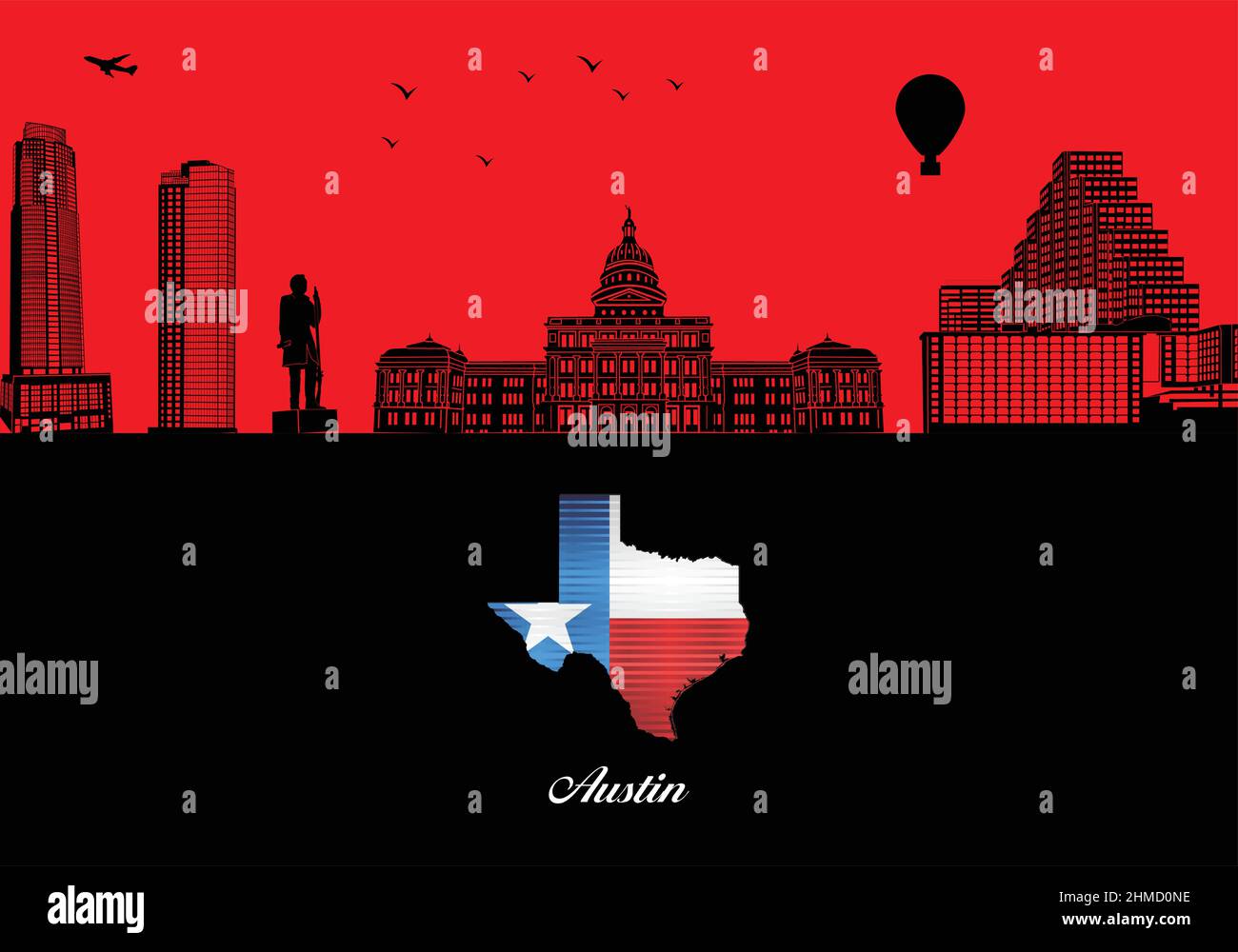 Austin city skyline hi-res stock photography and images - Alamy