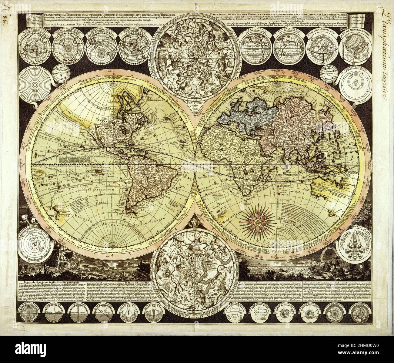 High Quality Antique World Map , Illustration Stock Photo - Alamy