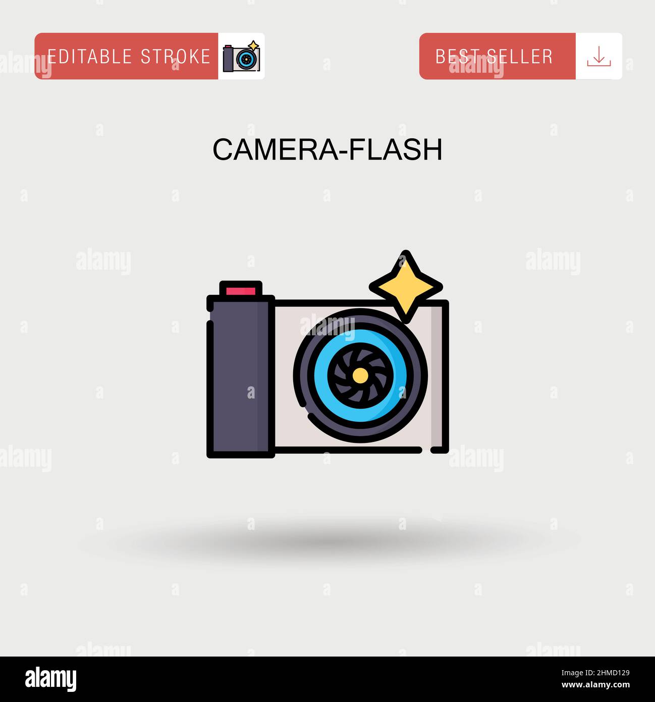 Camera and flash Stock Vector Images - Alamy