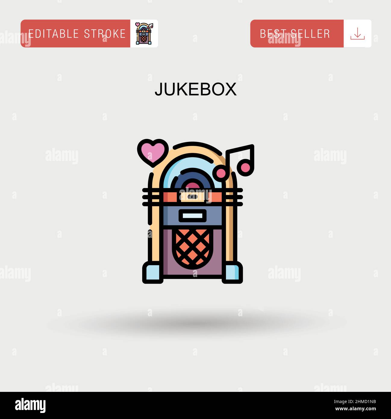 Jukebox Simple vector icon Stock Vector Image & Art - Alamy