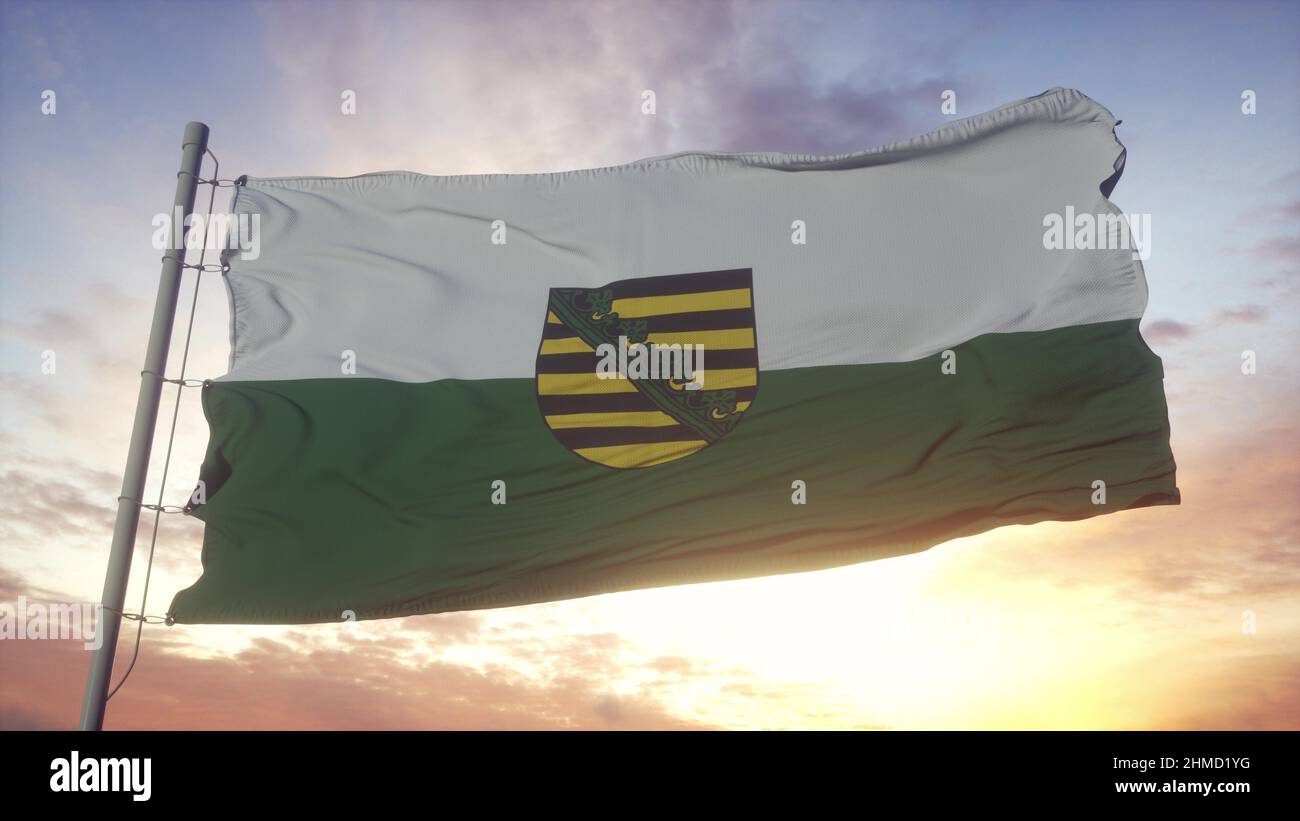 Sachsen flag hd hi-res stock photography and images - Alamy