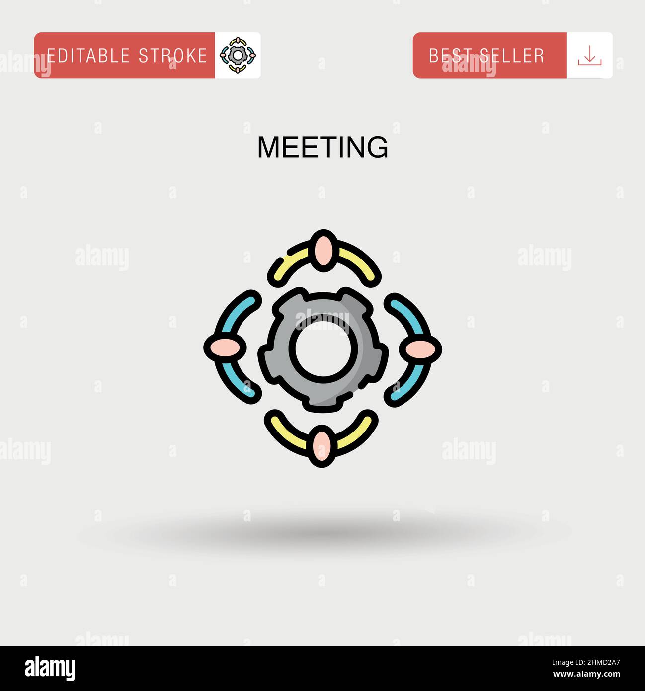 Young professional meeting multiethnic Stock Vector Images - Alamy