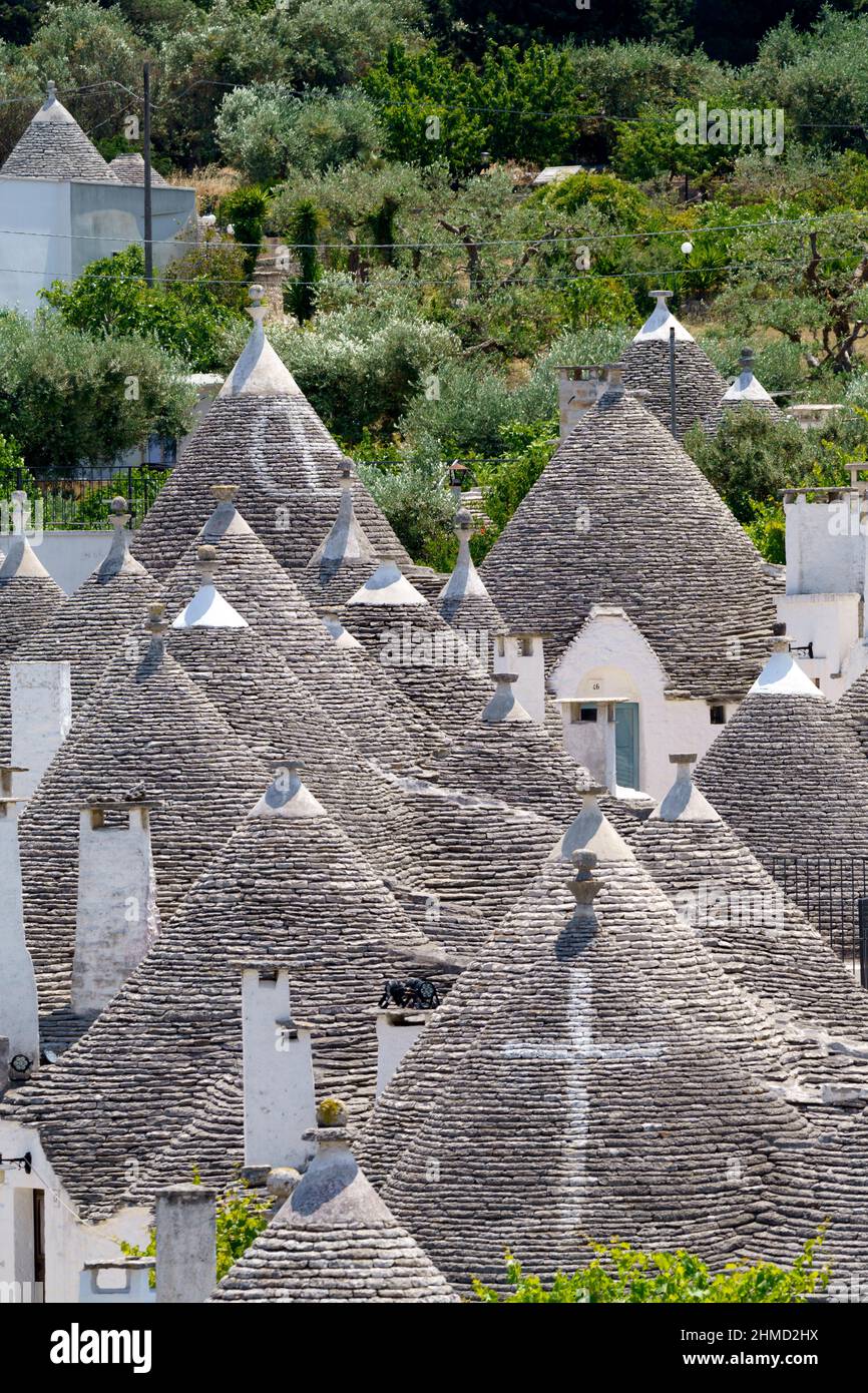 Alberobello, Bari province, Apulia, Italy: exterior of the famous ...