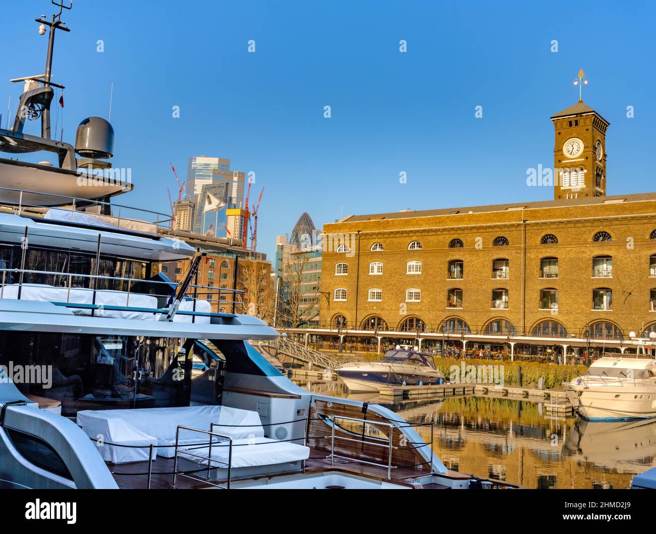 Yachts St Katherine Docks Marina, London Stock Photo - Alamy