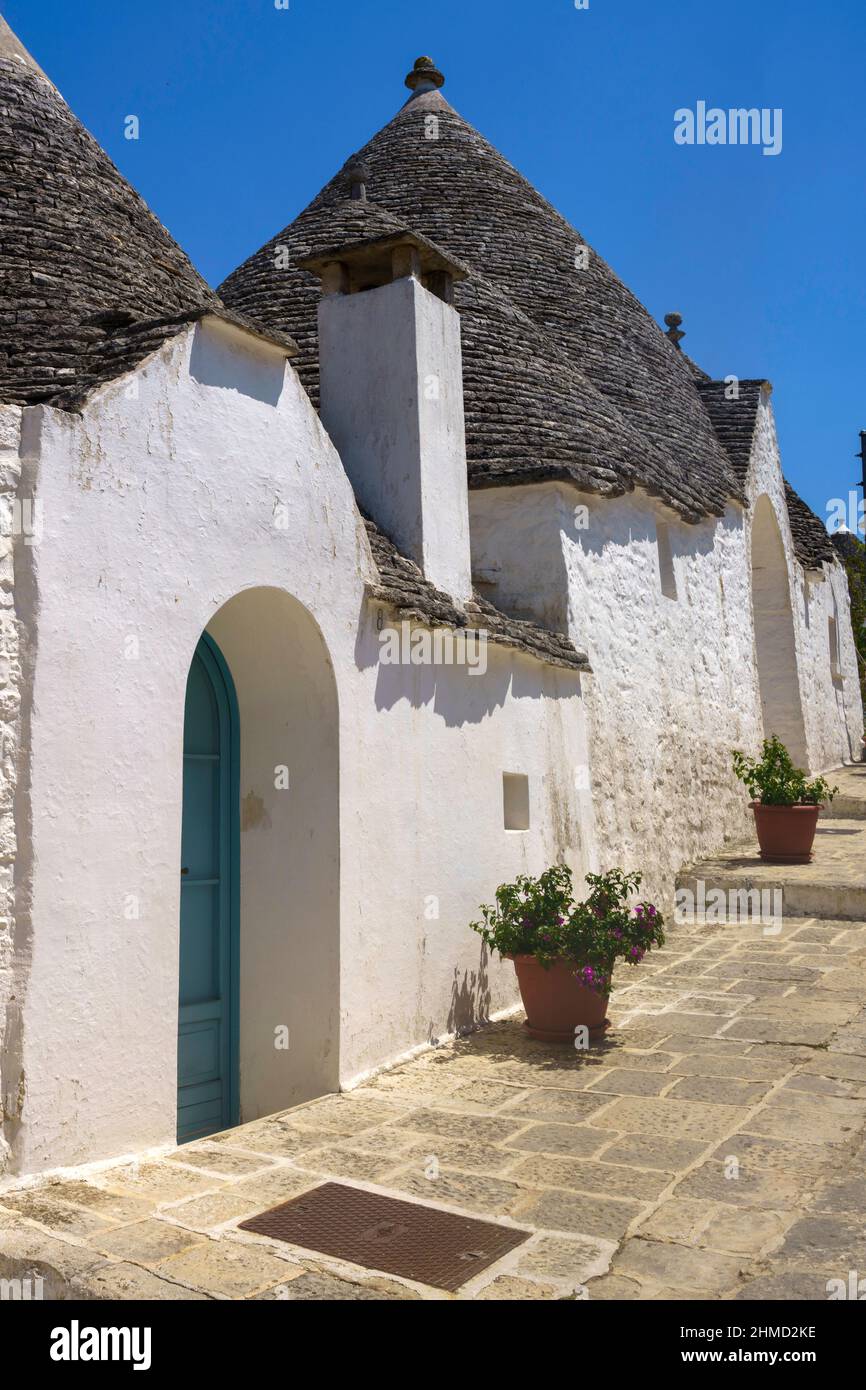 Alberobello, Bari province, Apulia, Italy: exterior of the famous ...