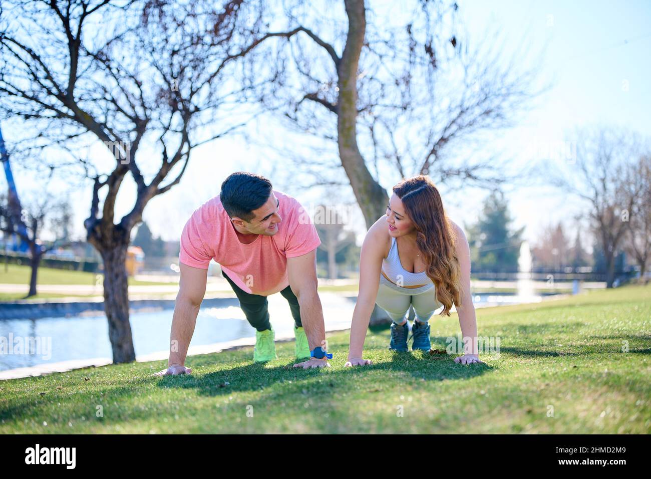 Young athlete couple hi-res stock photography and images - Alamy