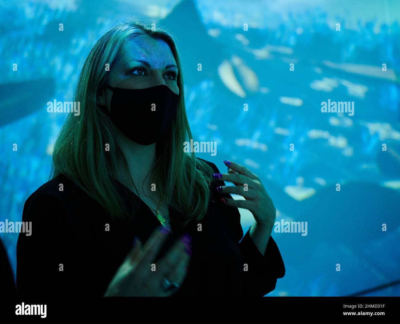 09 February 2022, Berlin: British artist and quantum physicist Libby ...