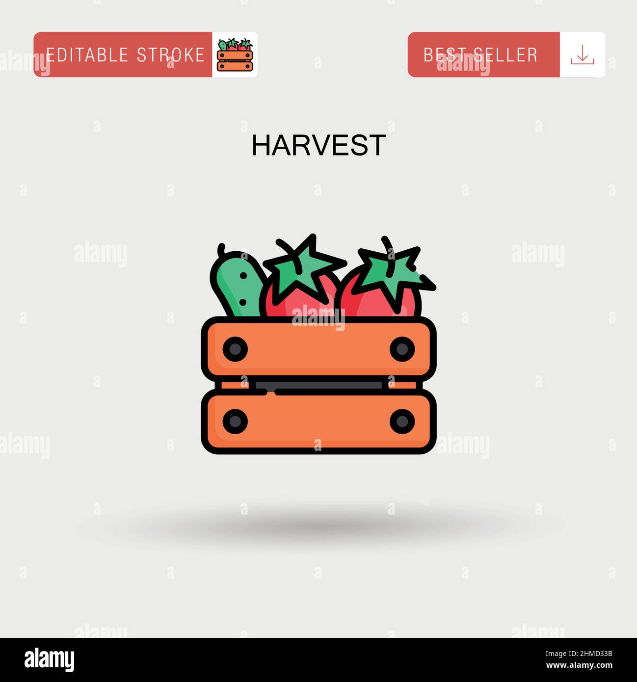Harvest Simple vector icon Stock Vector Image & Art - Alamy