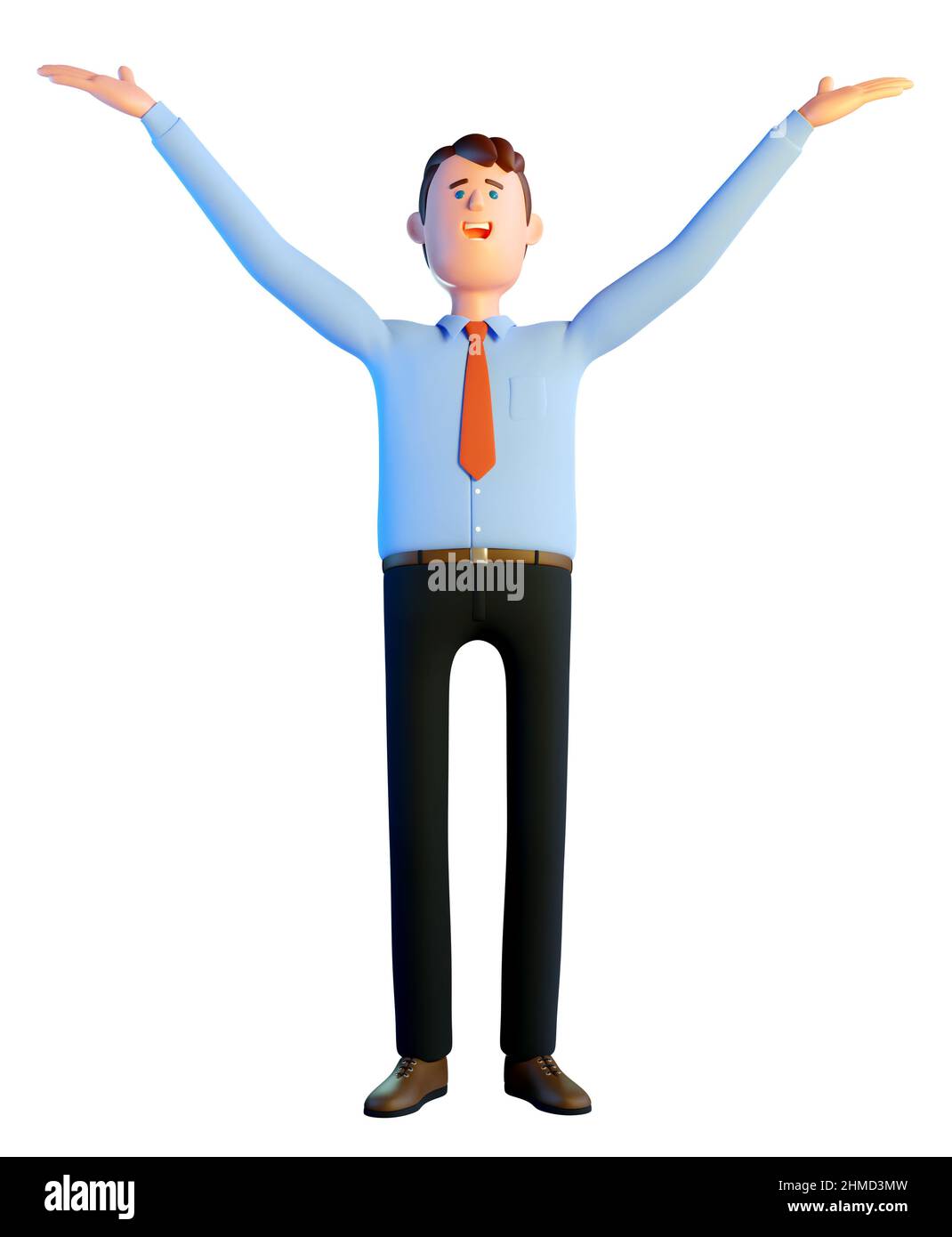 3d man thank you god gesture Stock Photo - Alamy