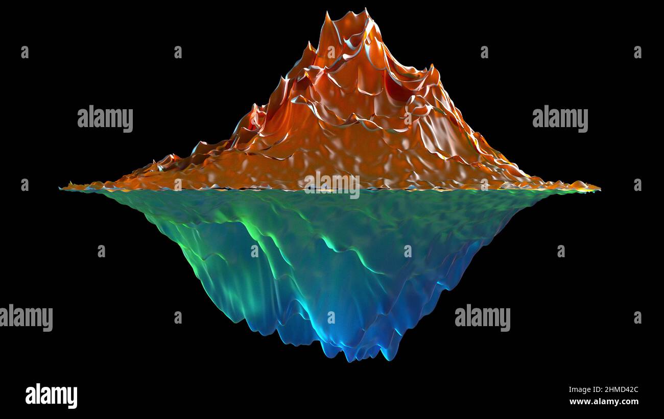 Geometric gradient waves in 3d render square textures with colorful ...