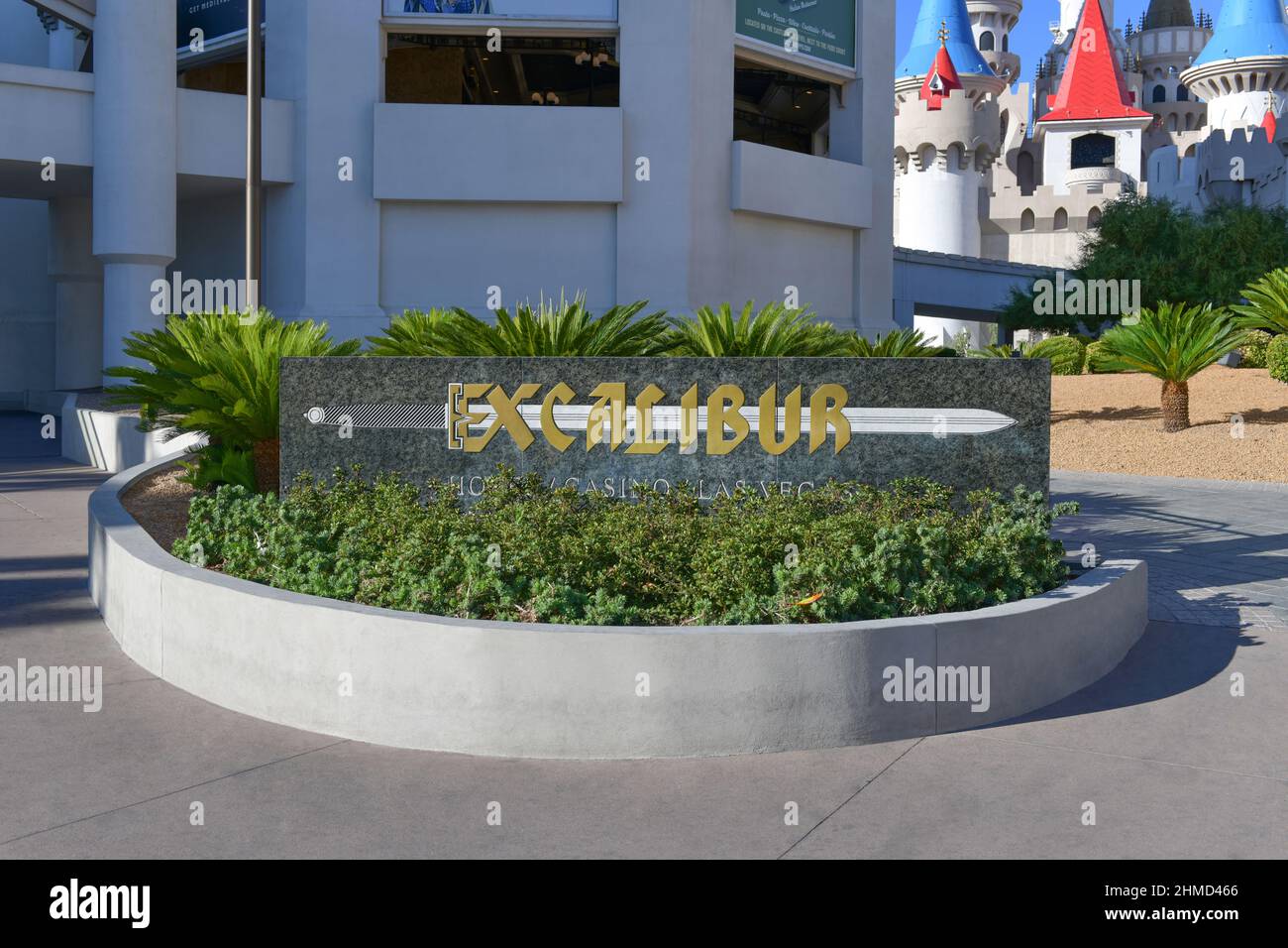 Nevada USA, September 5, 2021 King Arthur's mythical sword carved into ...