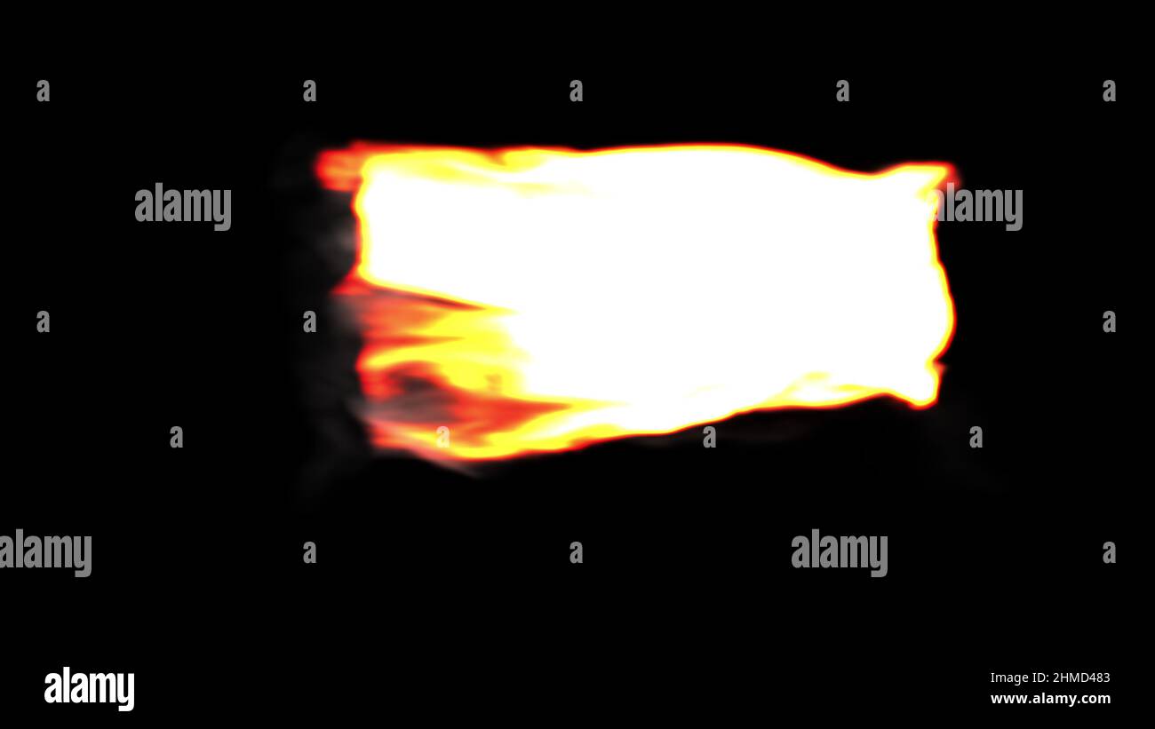 Spreading fire with 3d render flame textures. Consequences of surge of ...