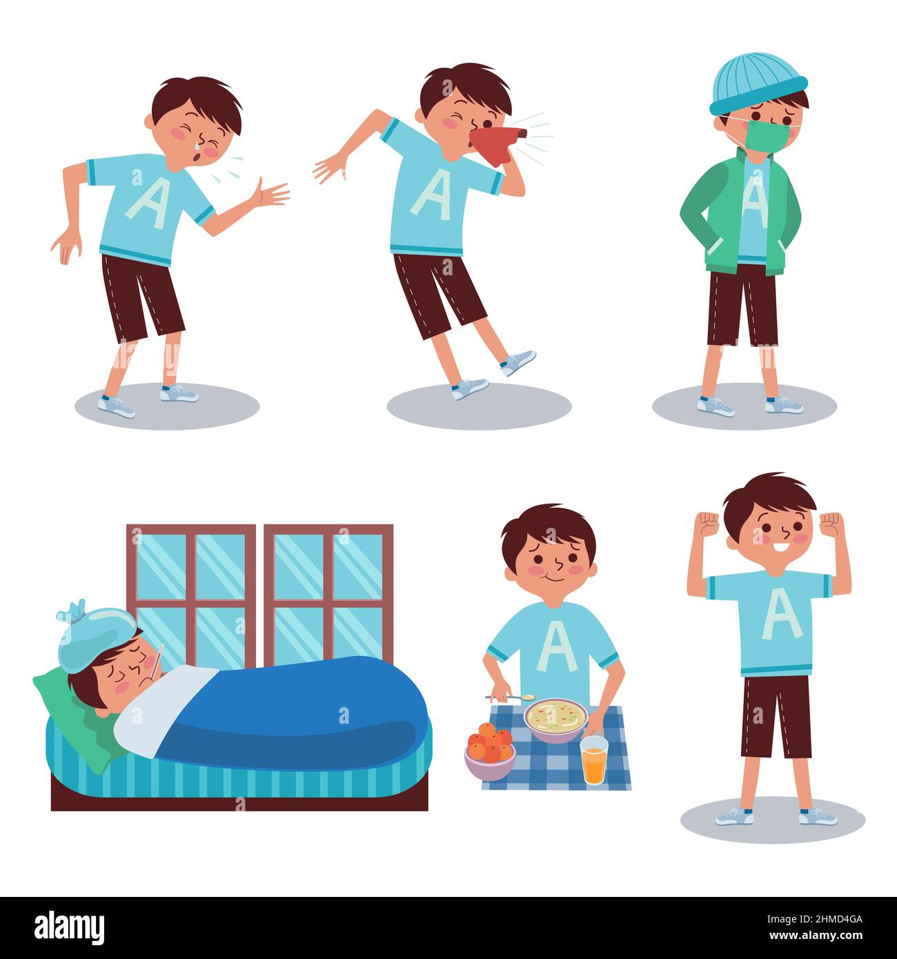 the child's cycle from being sick to being healthy because rest well ...