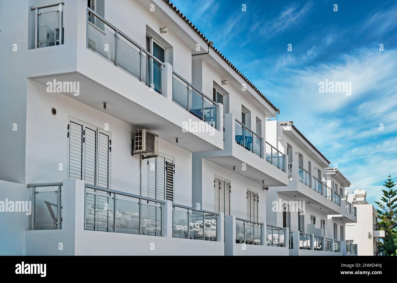 Modern luxury apartment building in the resort town Stock Photo - Alamy
