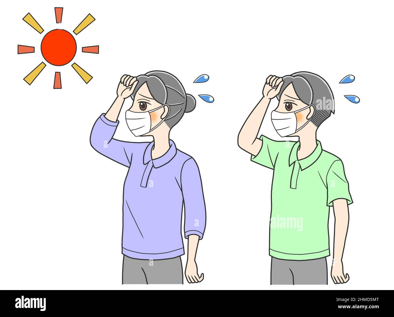 Heat exhaustion older hi-res stock photography and images - Alamy