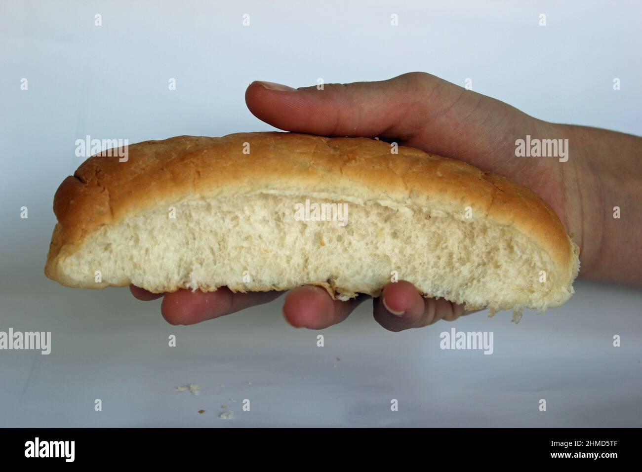 Bread crumbs hand hi-res stock photography and images - Alamy