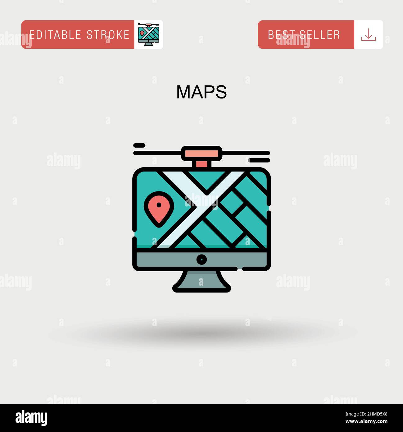 Maps Simple vector icon Stock Vector Image & Art - Alamy