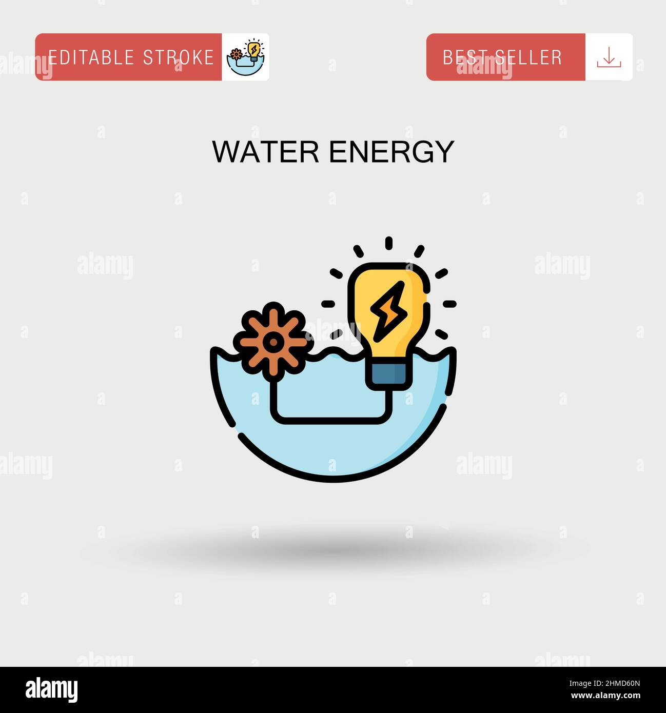 Hydroelectric dam electricity energy Stock Vector Images - Alamy