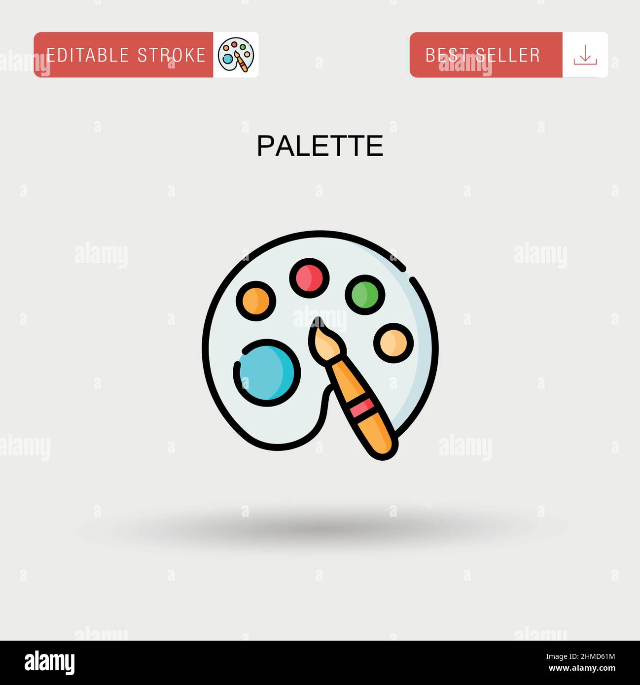 Palette layout Stock Vector Images - Alamy