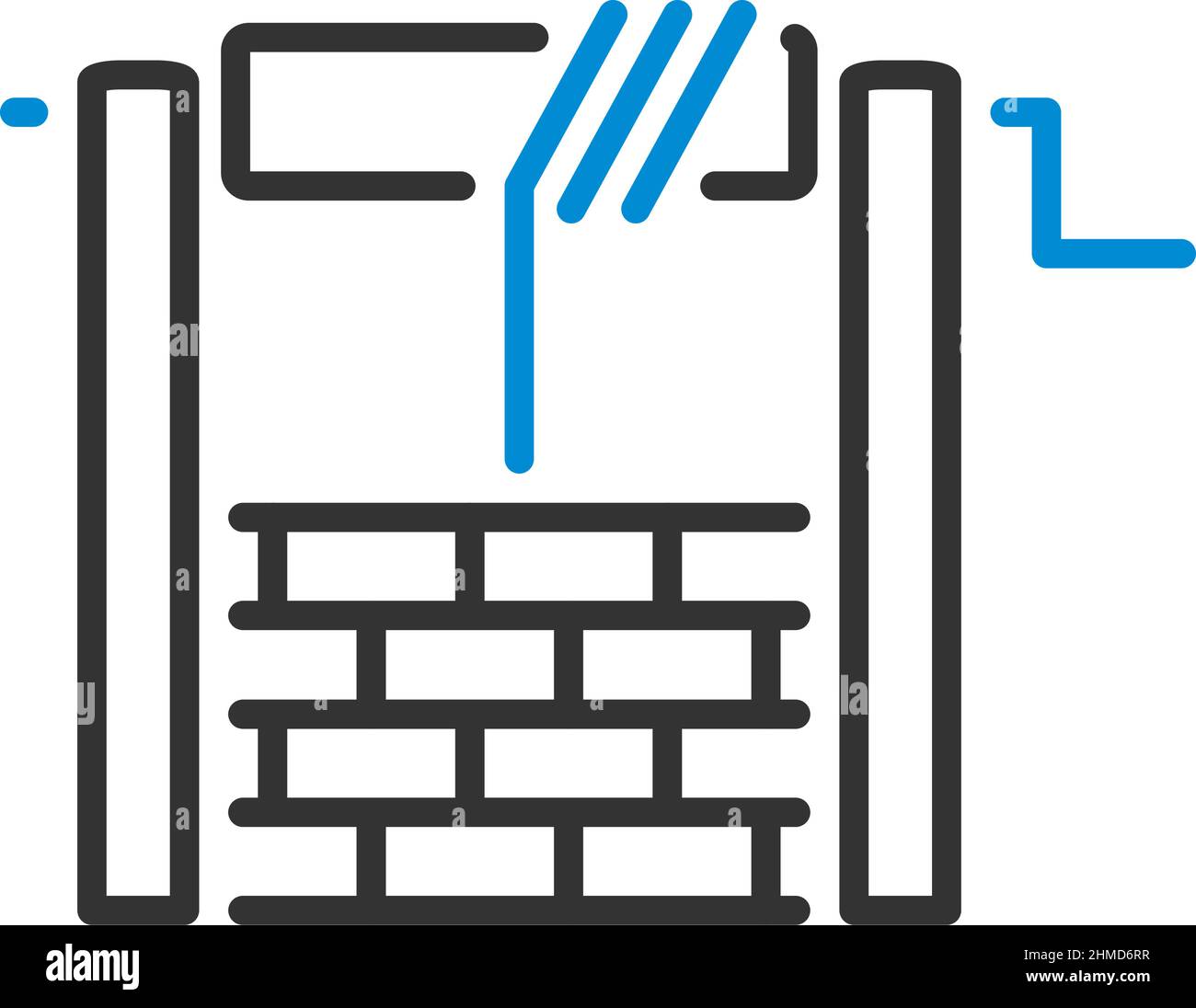 Well Icon. Editable Bold Outline With Color Fill Design. Vector ...