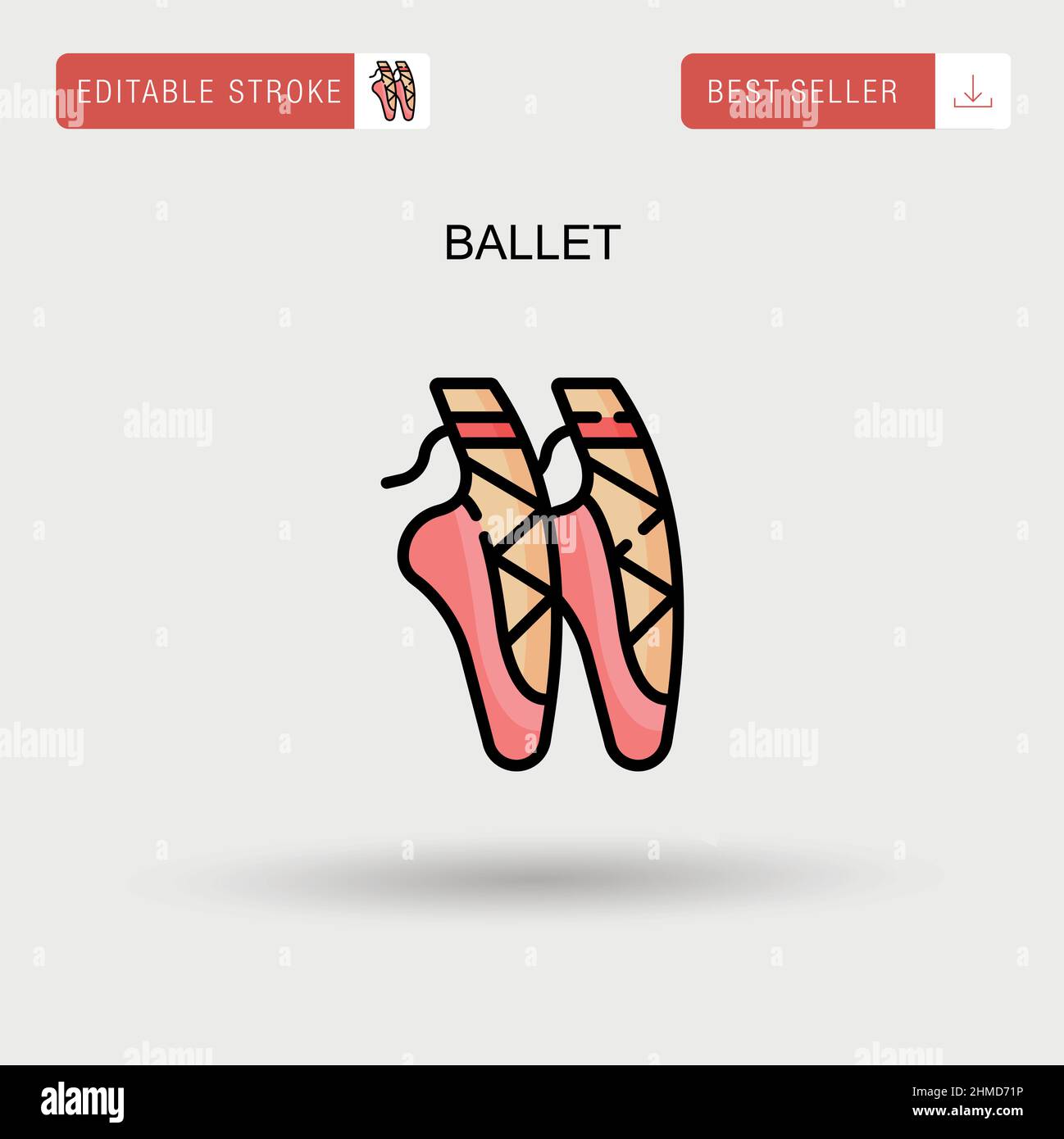 Ballet Simple vector icon Stock Vector Image & Art - Alamy