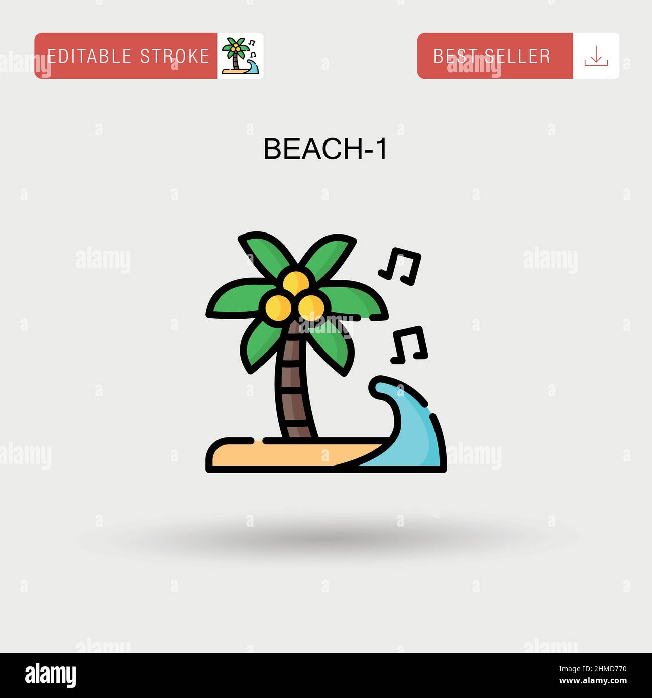 Black white drawing beach Stock Vector Images - Alamy
