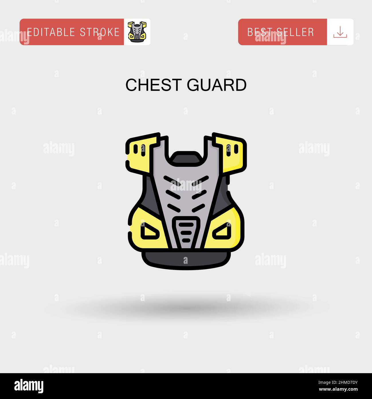 Chest guard Simple vector icon Stock Vector Image & Art - Alamy
