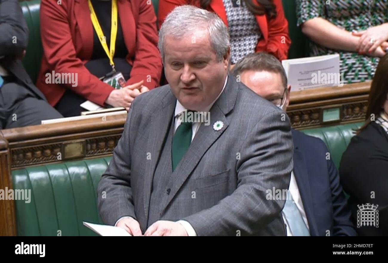 SNP Westminster leader Ian Blackford speaks during Prime Minister's ...