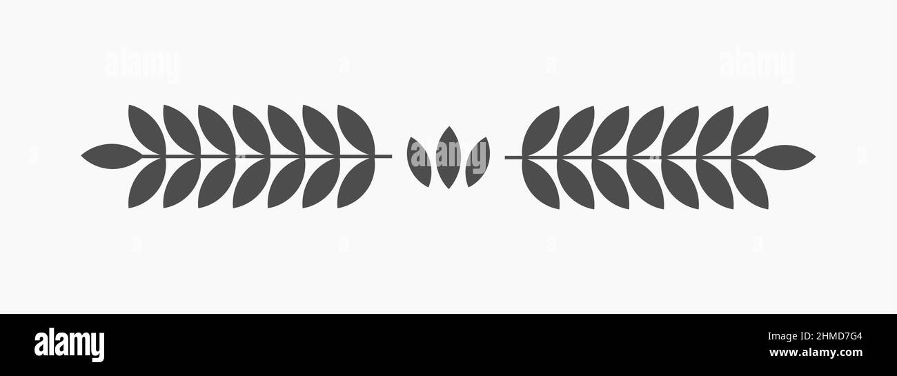 Vector illustration decor natural Black and White Stock Photos & Images ...