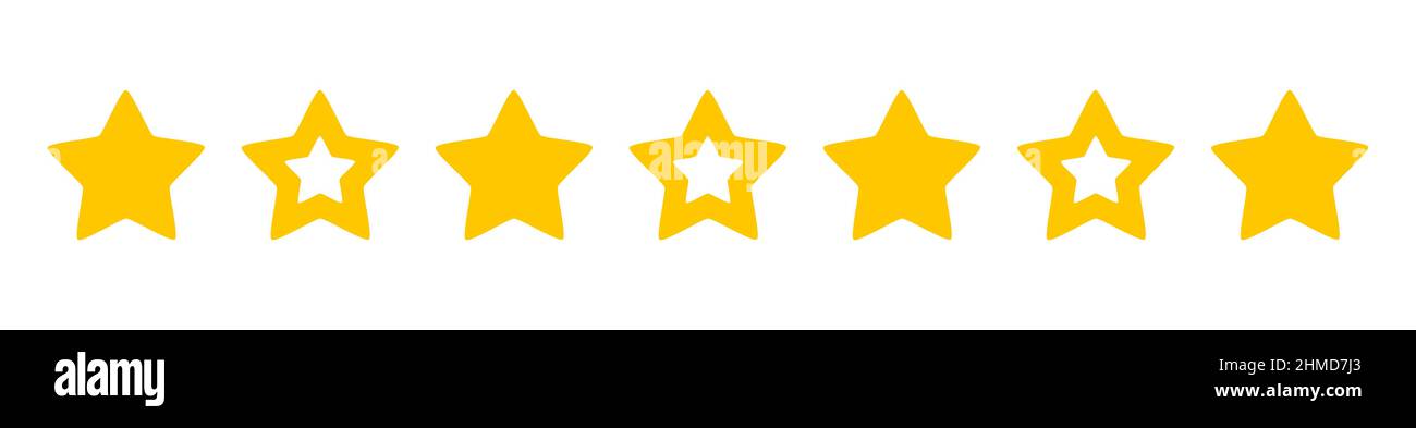 Yellow stars icons border. Vector illustration Stock Vector Image & Art ...