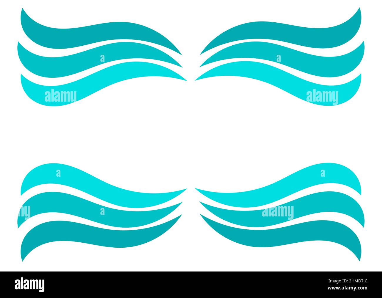 Sea waves water border. Vector illustration Stock Vector Image & Art ...