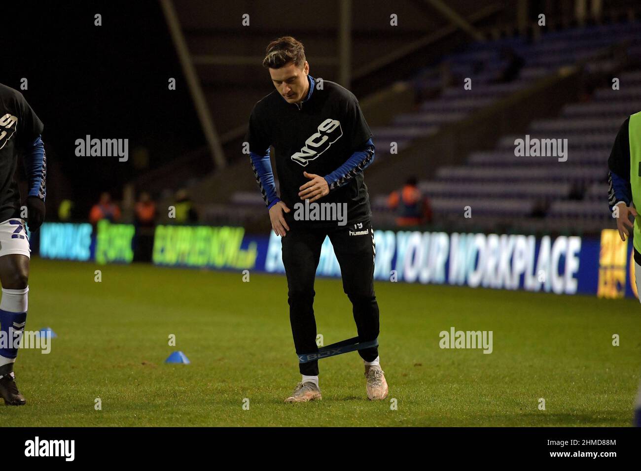 OLDHAM, UK. FEB 8TH Oldham Athletic's Jamie Hopcutt during the Sky Bet ...