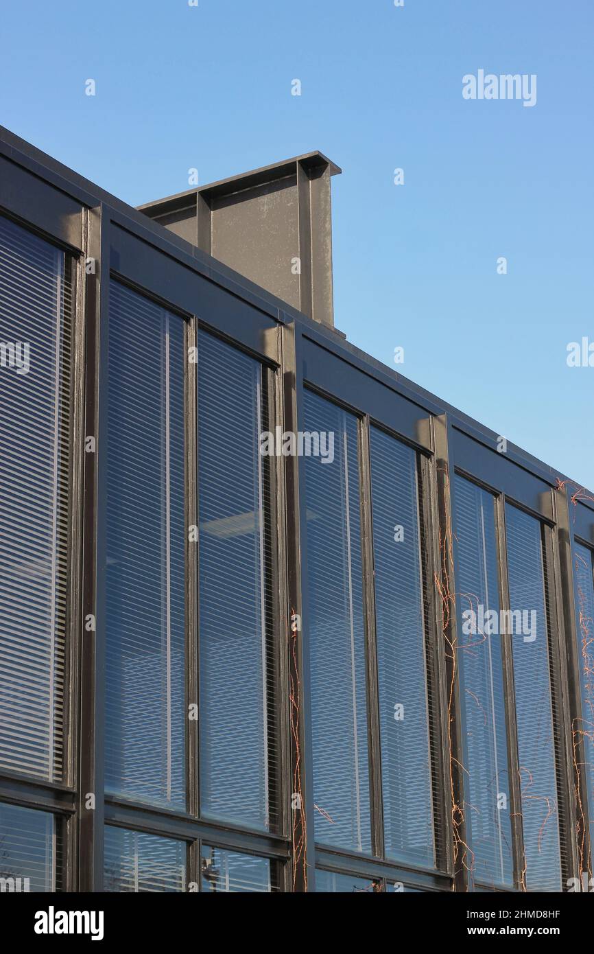 Modern architecture building designed in steel and glass Stock Photo ...