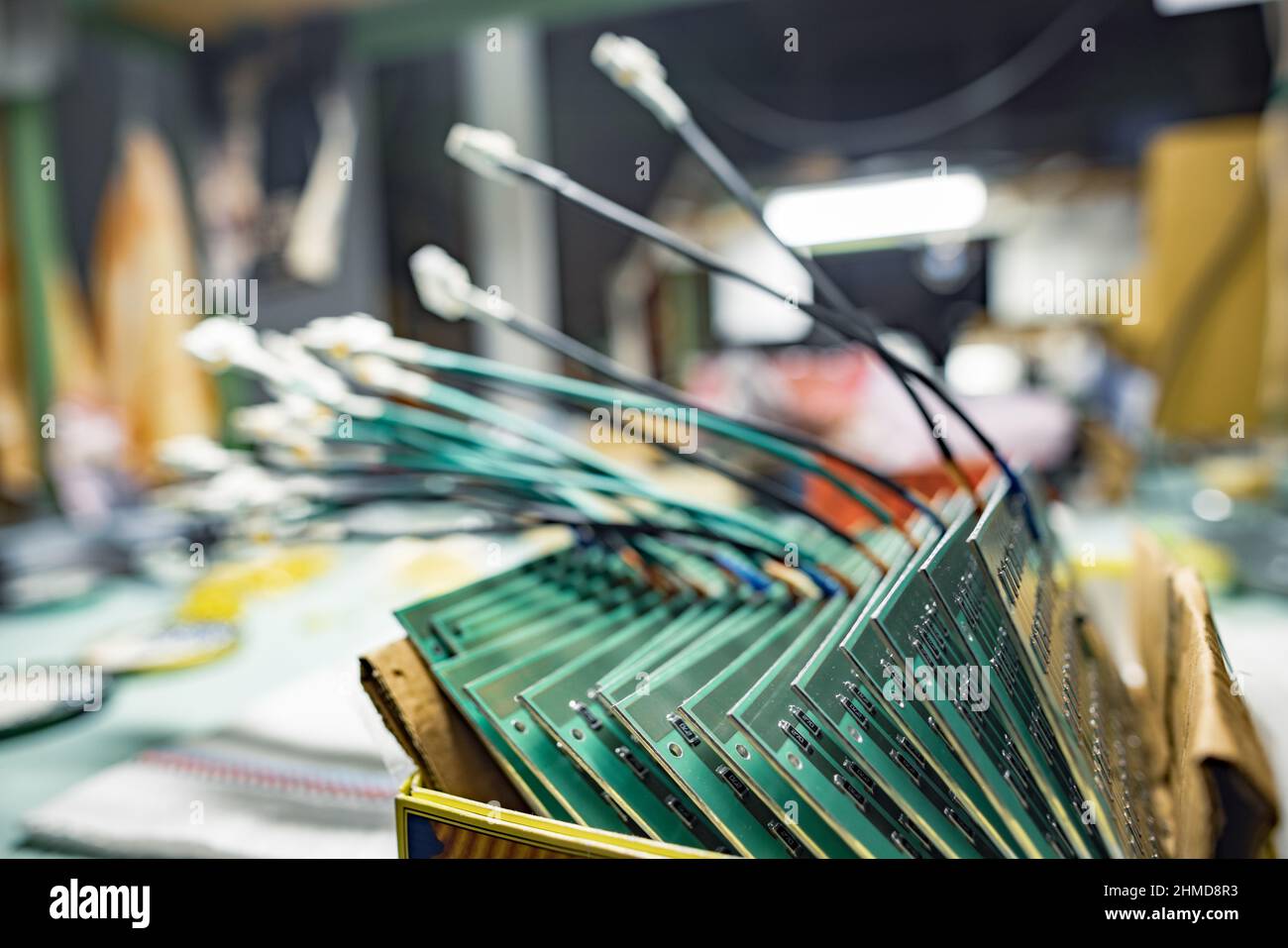 Set of chips on microcircuit board for contemporary TFT displays in ...