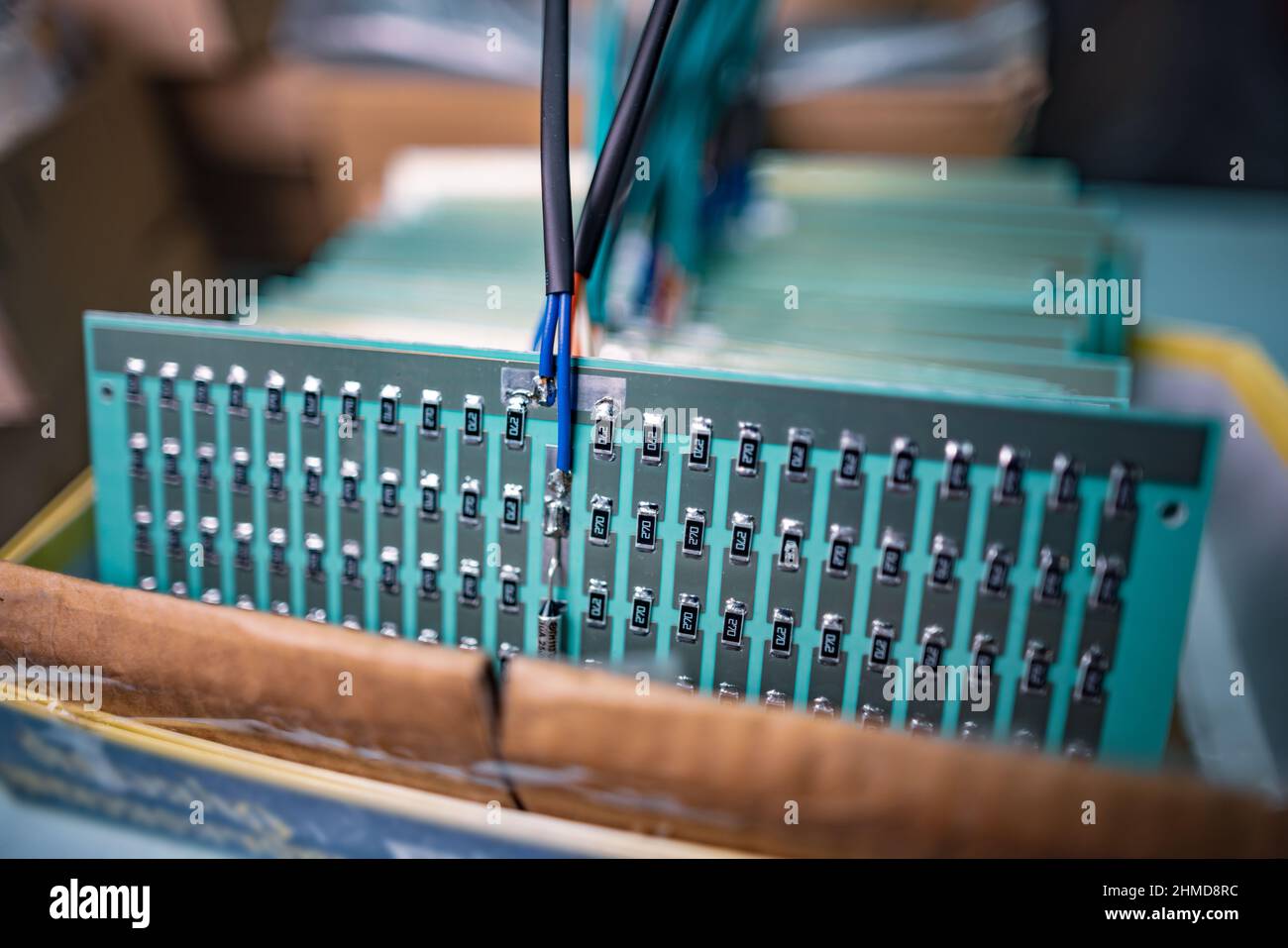 Set of chips on microcircuit board for contemporary TFT displays in ...