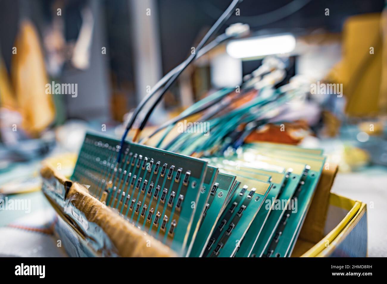 Set of chips on microcircuit board for contemporary TFT displays in ...