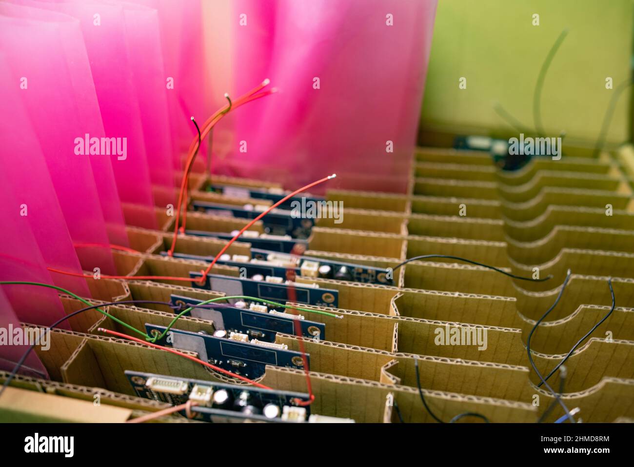 Chipset on chip board for modern TFT displays packaged in transparent ...