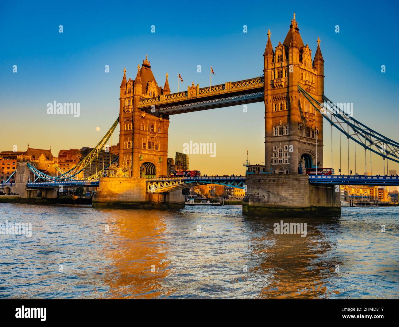 Tower Bridge sunset Stock Photo - Alamy