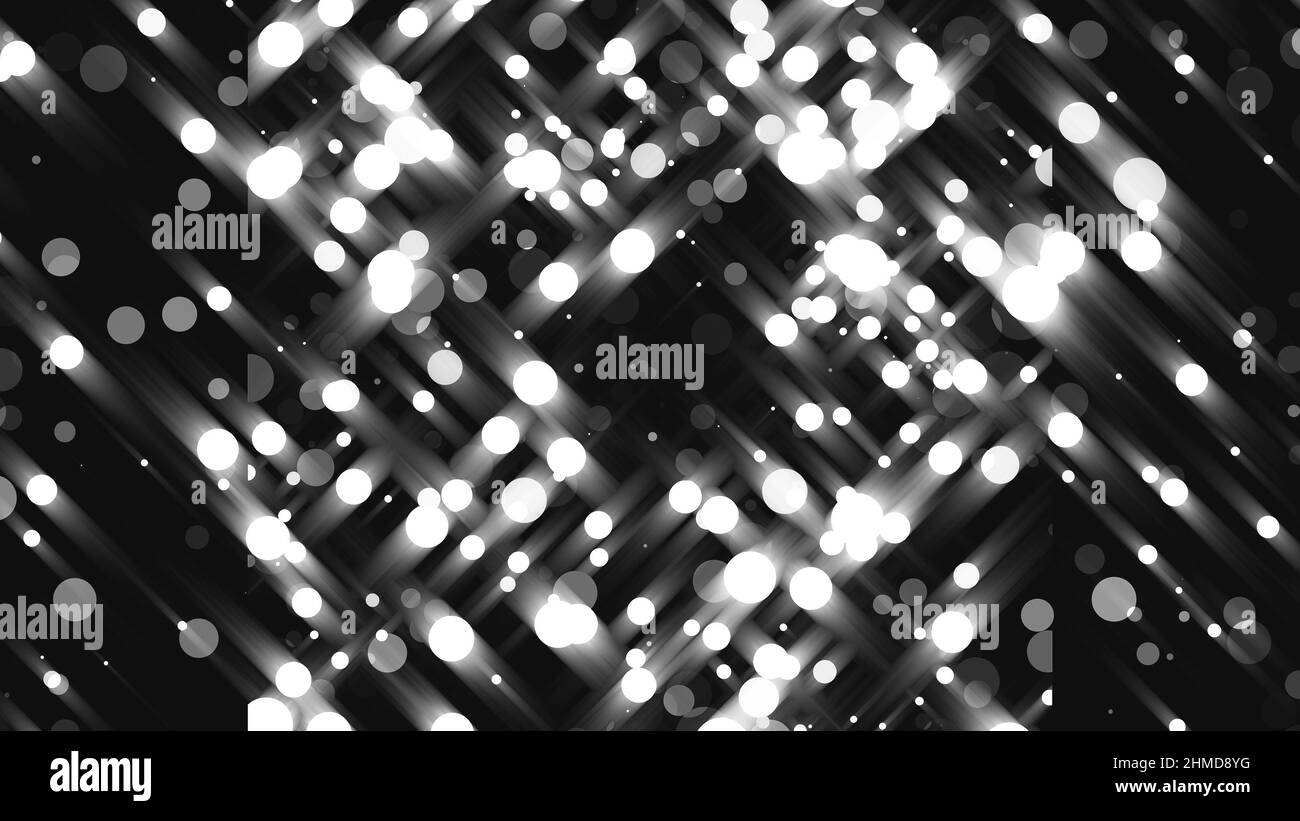 Abstract bright glitter particles in space, computer generated abstract background, 3D rendering ...