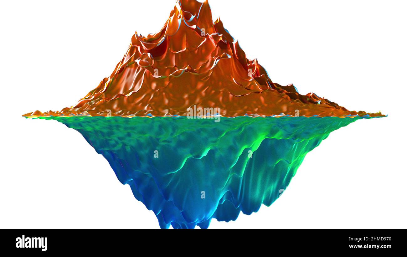 Geometric gradient waves in 3d render square textures with colorful ...