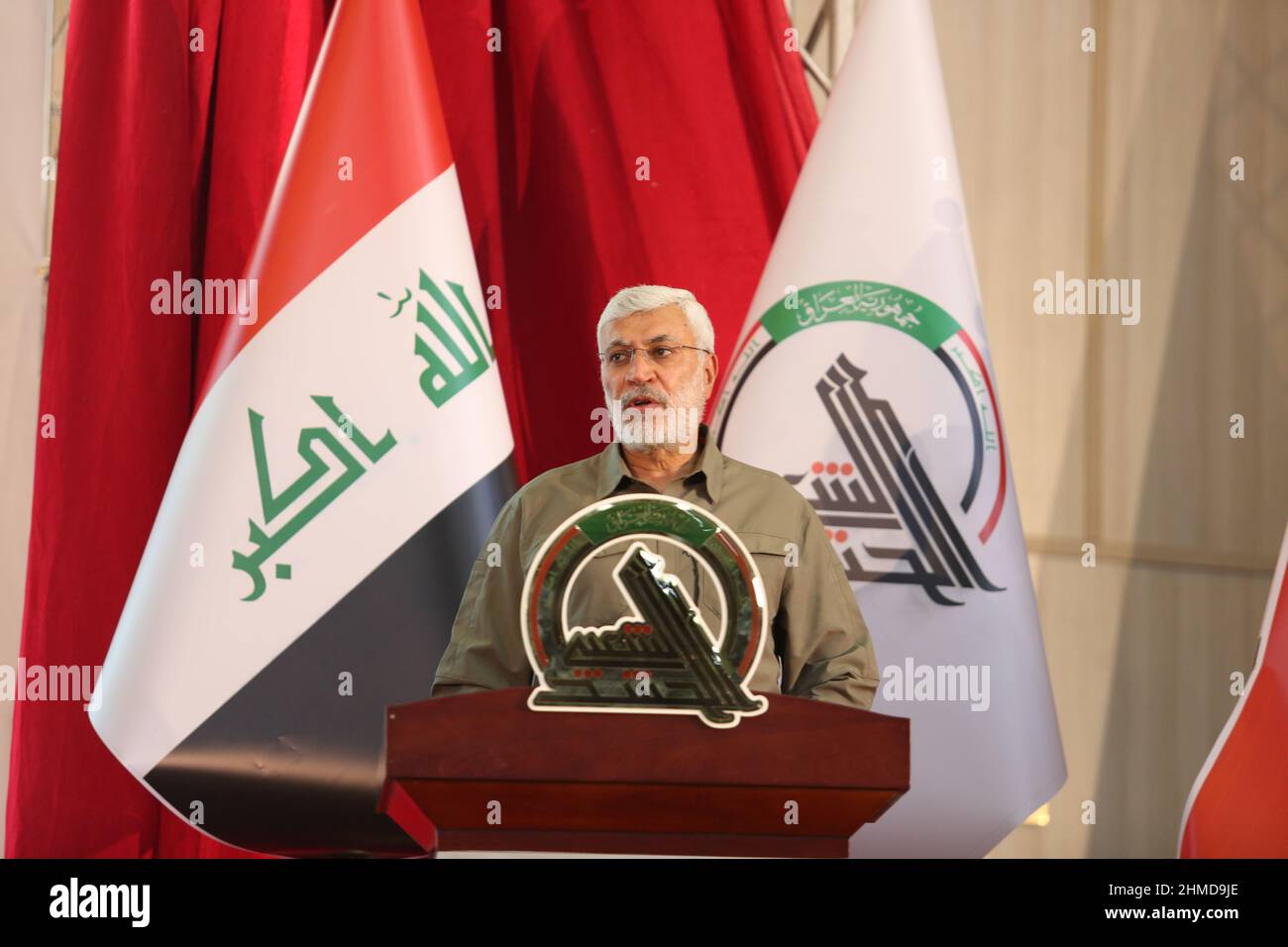Popular Mobilization Forces of Iraq and Abu Mahdi al-Muhandis Stock ...