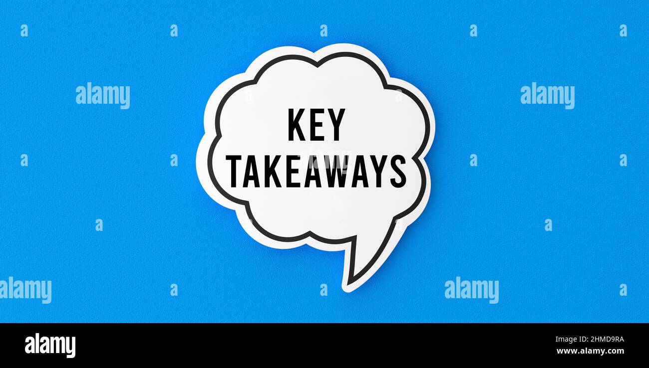 Key takeaways hi-res stock photography and images - Alamy