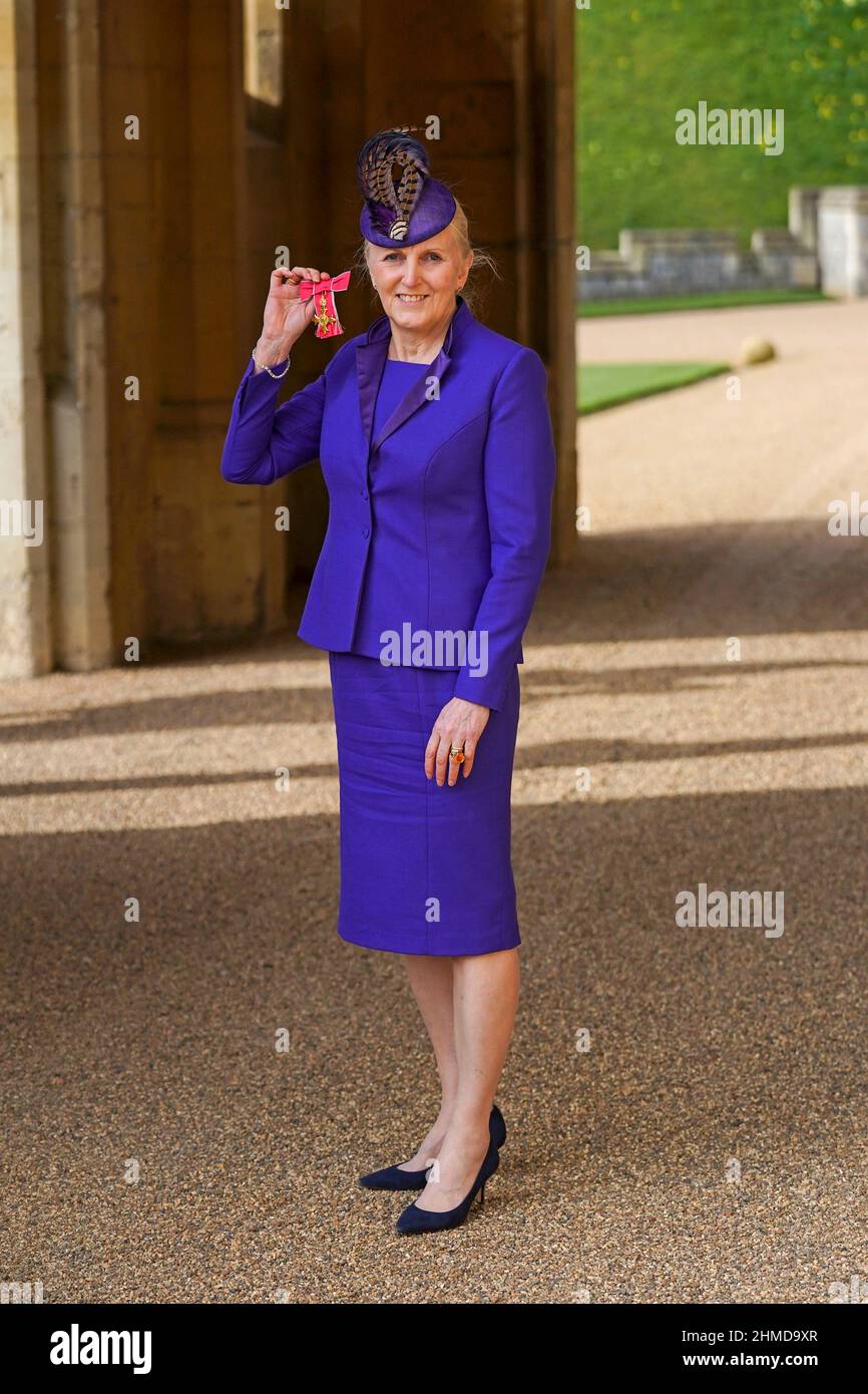 Angela Owen with her OBE (Officer of the Order of the British Empire ...